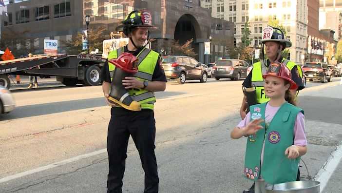 Police and fire depts. go head to head to raise money for Girl Scouts