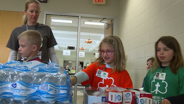 Local students spend the day giving back