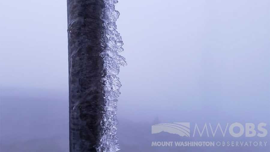 Mount Washington experiences first icing event of season