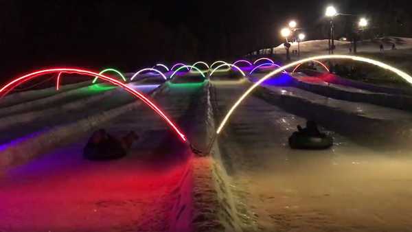 Ohio ski resort offering glow tubing this winter