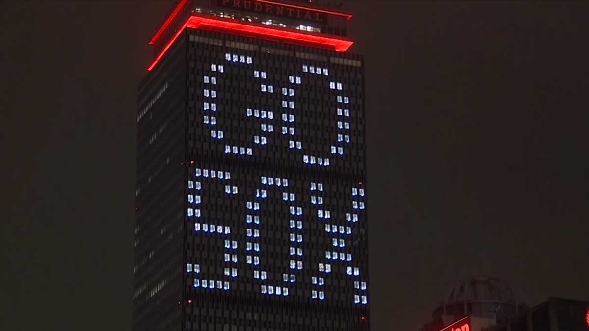 How'd they do that? Writing 'Go Sox' on the Prudential Tower is harder ...