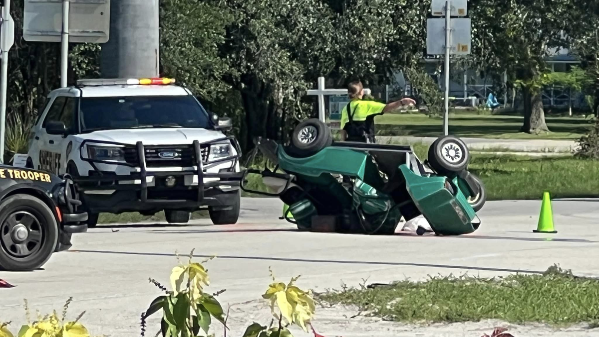16-year-old hospitalized after golf cart crash in Indian River County