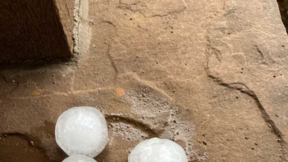 North Carolina: Storm hail slideshow