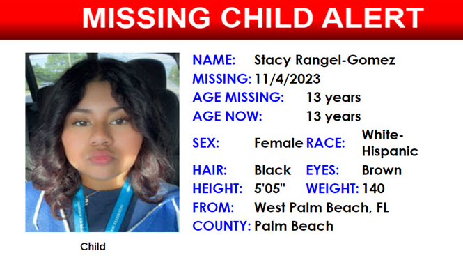 Stacy Gomez: Florida Missing Child Alert issued for 13-year-old