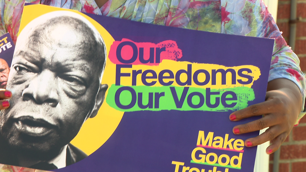 'Good Trouble Lives On' protests held in Jackson