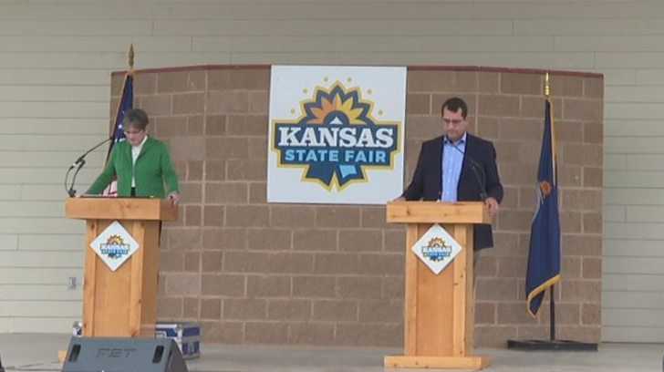 Kelly, Schmidt face off in first debate of Kansas governor's race