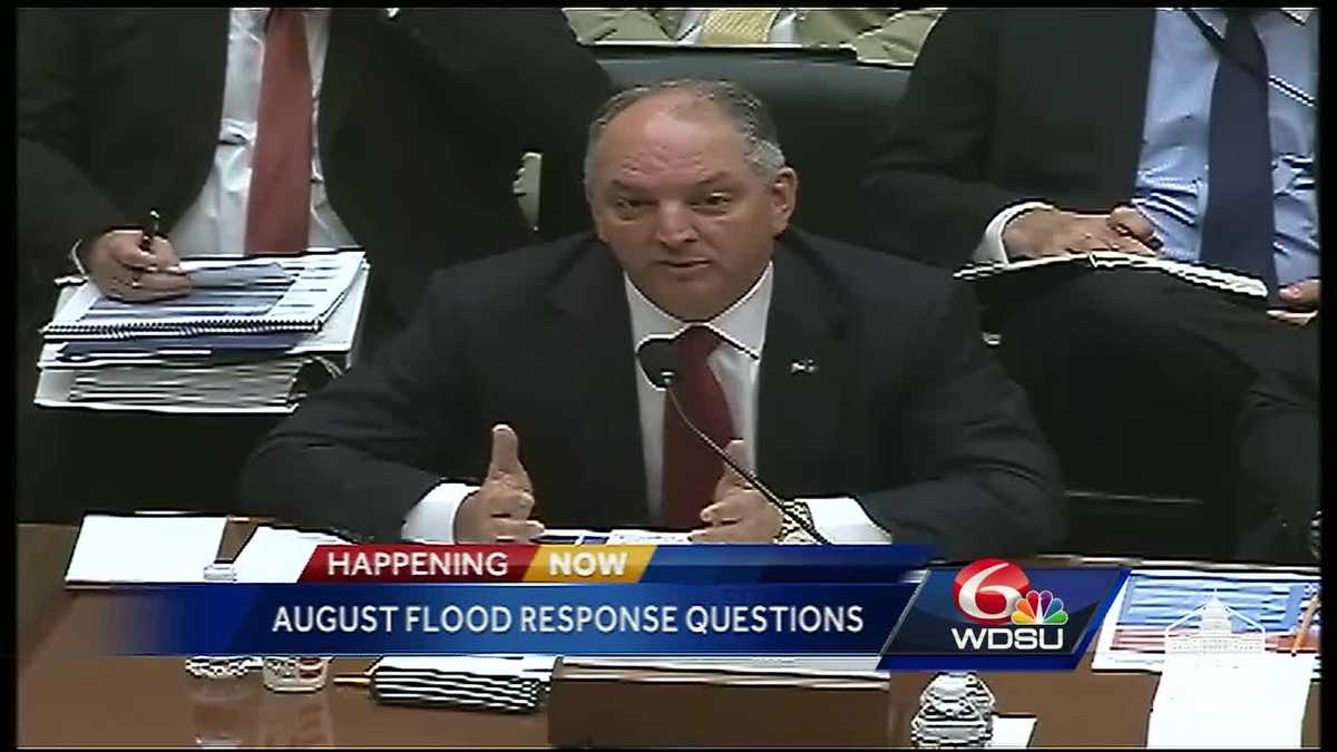 Gov. Edwards grilled by GOP congressmen during hearing on flood response