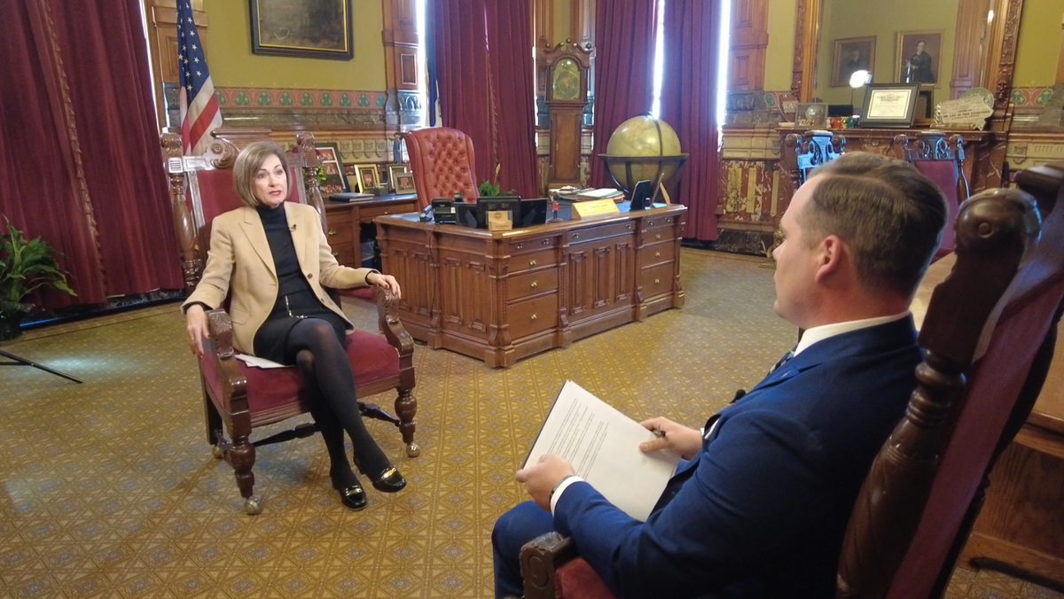 Gov. Kim Reynolds talks flat tax, COVID-19, book challenges and more in ...