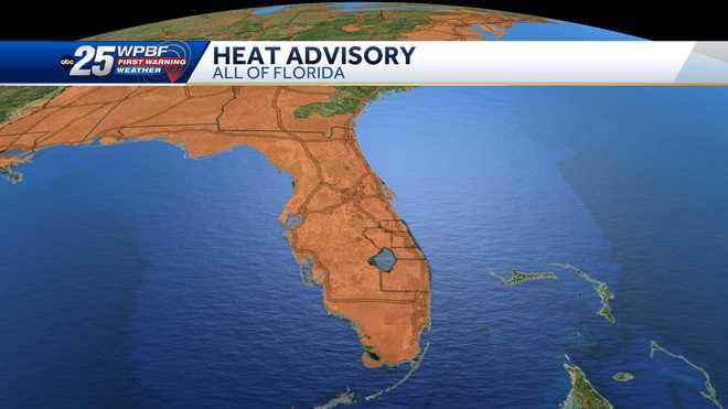 Heat advisories across Florida