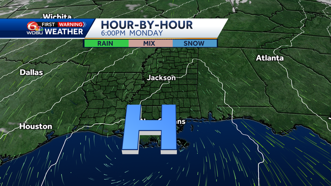 Sunny and mild Monday