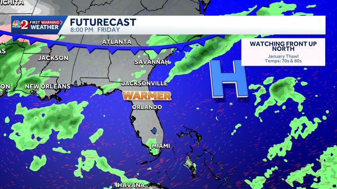 Is a winter storm impacting Florida this weekend?