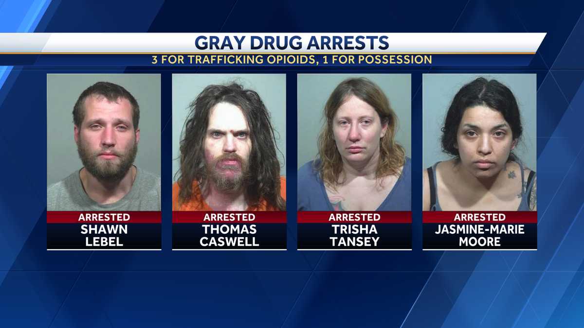 Police arrest three during Gray traffic stop, seize 500 grams of fentanyl