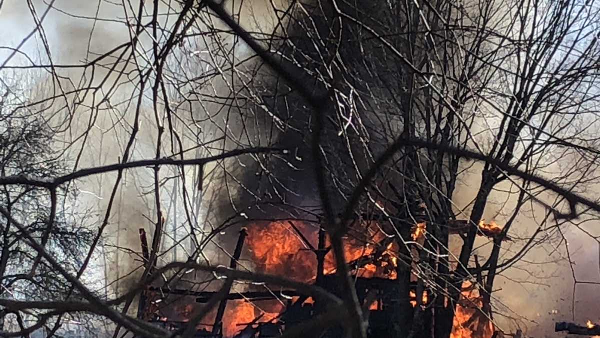 Fire closes busy road in Gray for evening commute