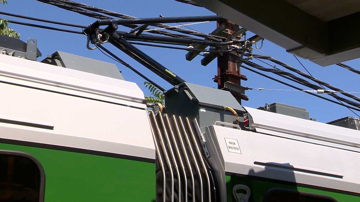 What is a pantograph and why does the MBTA Green Line use them?