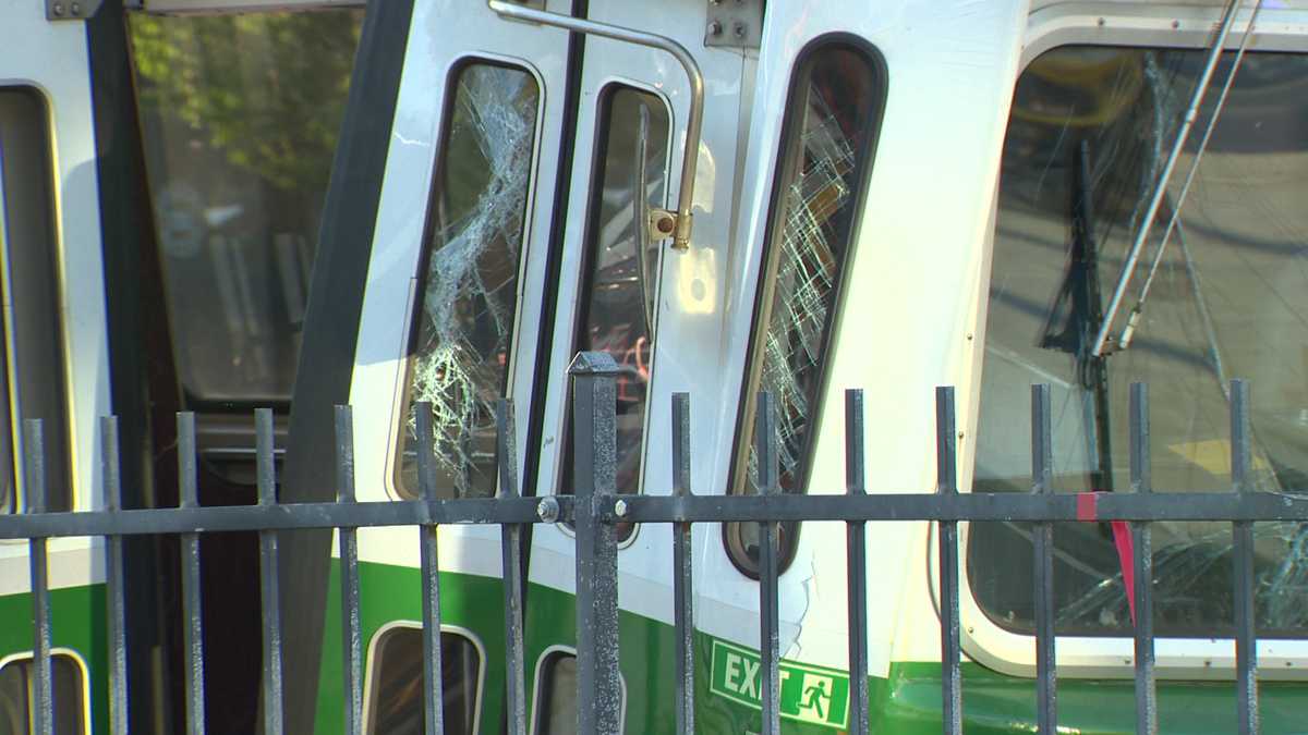Photos from MBTA Green Line trolley crash