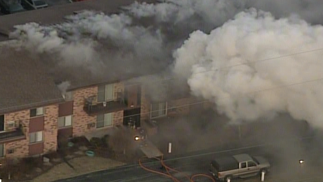 Fire damages apartment complex in Greenfield