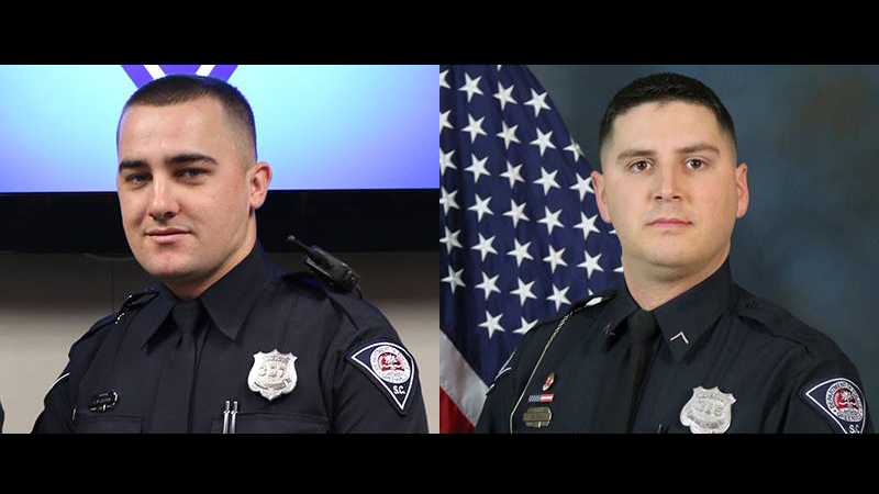 Greenville Police Officers Save Man After Car Collapses On Top Of Him