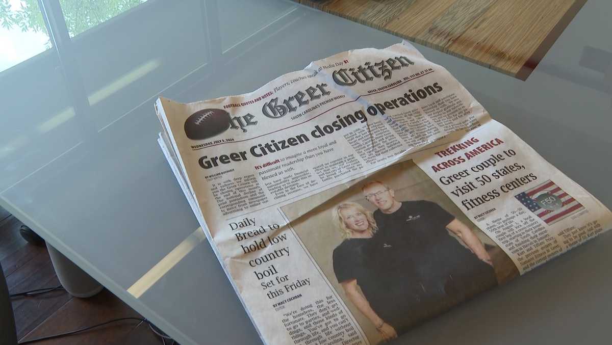 The Greer Citizen announces closing after more than 100 years