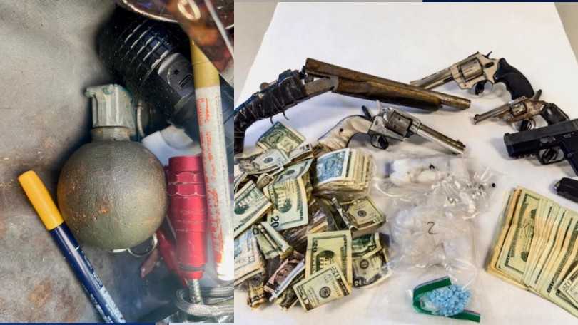 Grenade, other illegal items, found during Ca. gang investigation