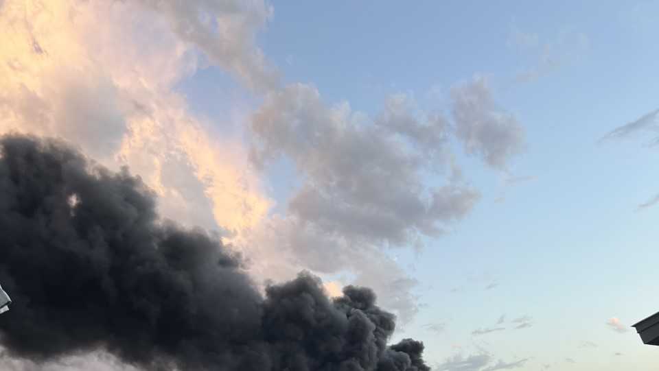 PHOTOS: 3-alarm chemical fire as captured by viewers across Omaha