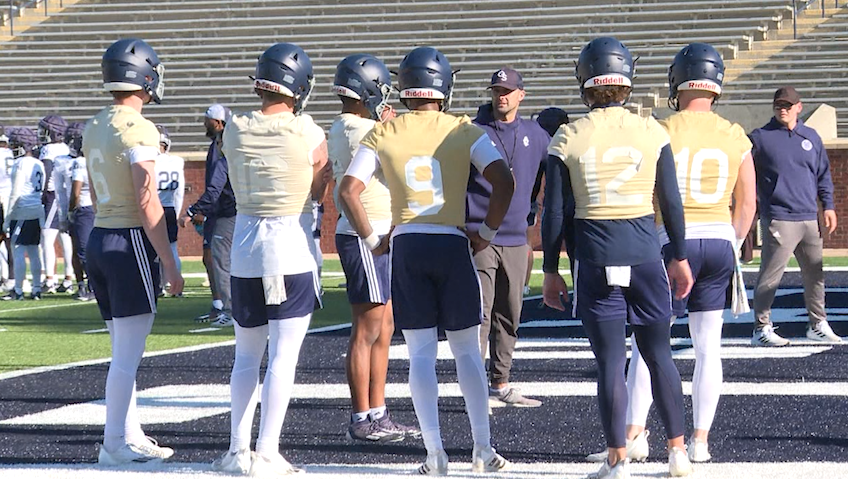 Quarterback battle underway in Statesboro