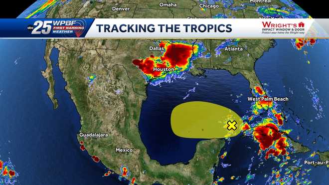 NHC tracking disturbance in southern Gulf of Mexico