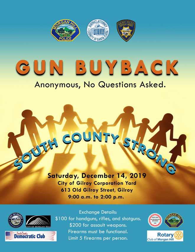 Gilroy police to participate in gun buyback day