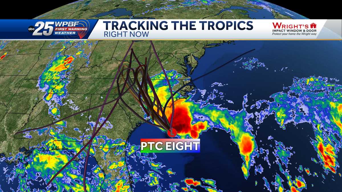 Tracking Potential Tropical Cyclone Eight: Computer models and maps