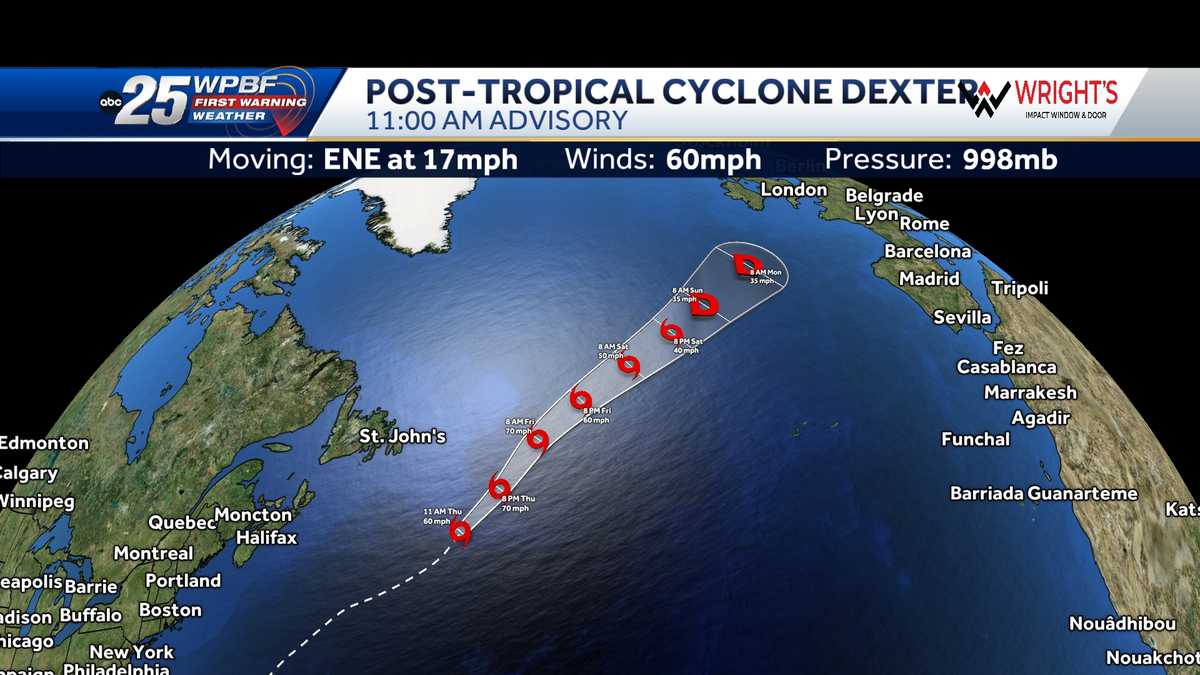 Tracking Tropical Storm Dexter