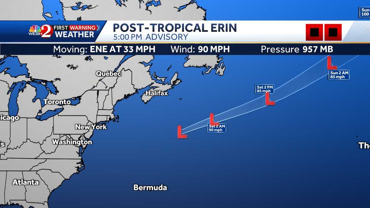 Hurricane Erin: Maps, spaghetti models