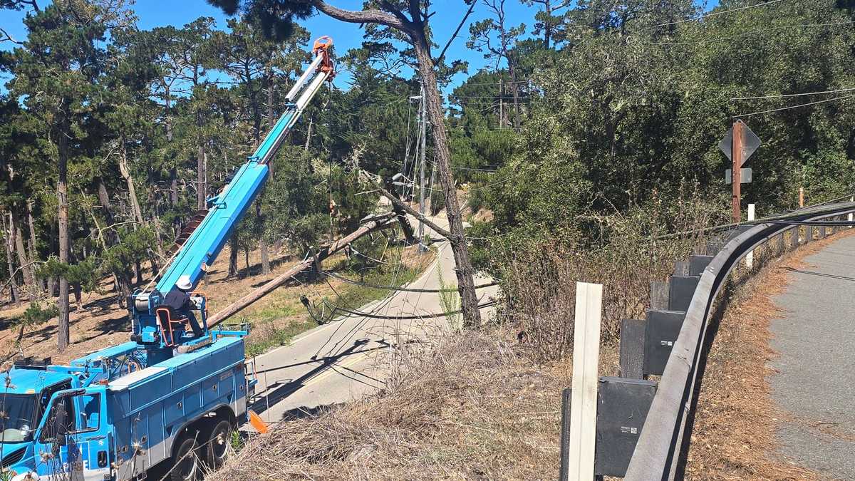 Car versus pole causes power outages and Highway 68 gridlock traffic