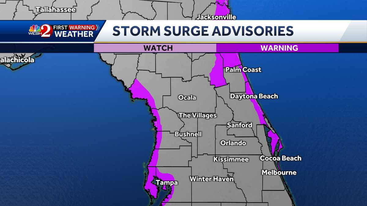 Milton storm surge: Graphics show dangerous levels for Florida