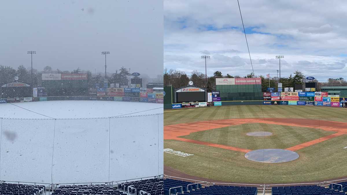 Sea Dogs finally open their season after Maine nor'easter