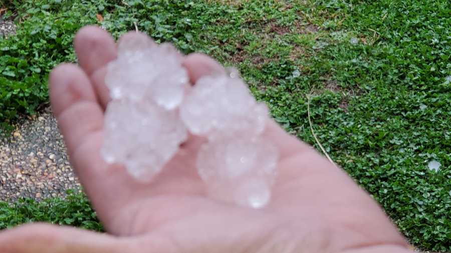 Tornado, large hail caught on camera amid strong storms that damaged ...