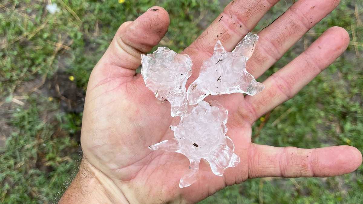 North Carolina: Viewer-submitted photos of hail in the Triad