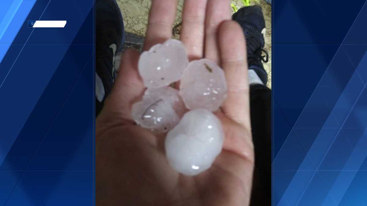 GALLERY: Hail falls across the Triad Friday, storm brings down trees