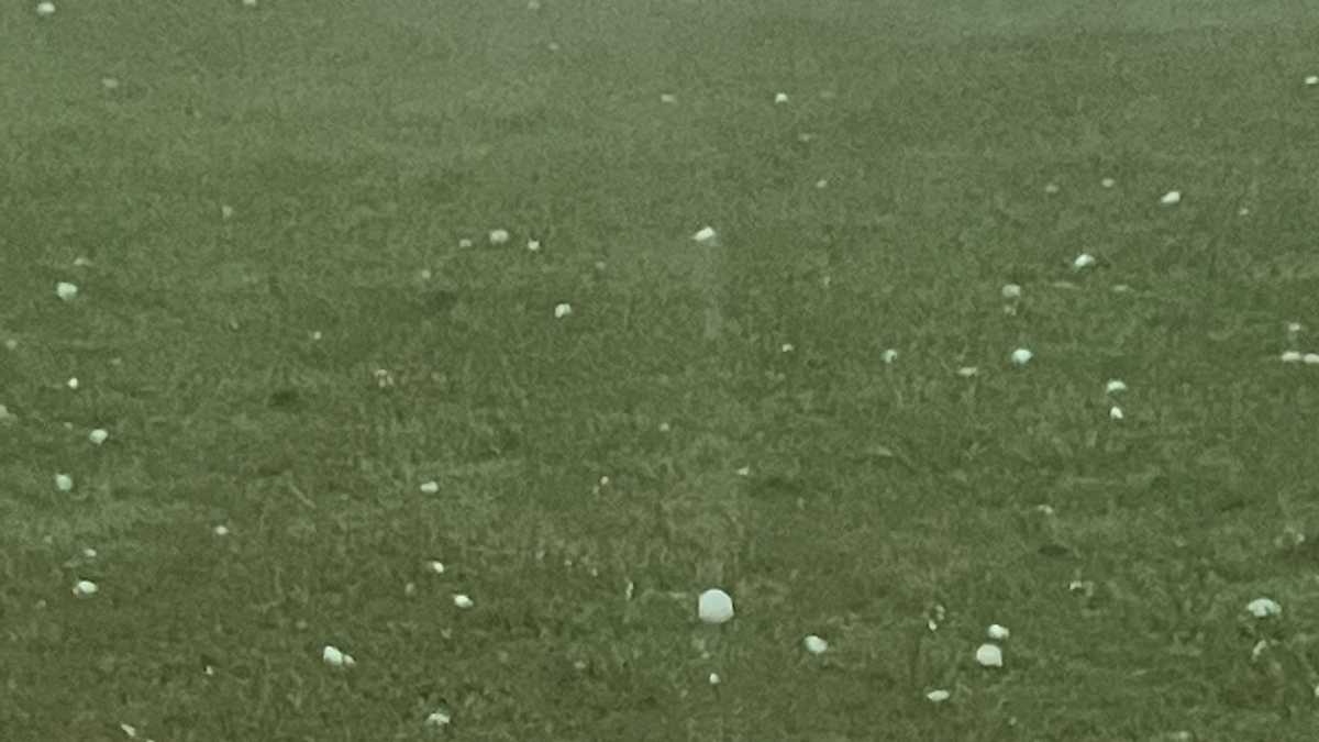 Hail up to the size of a baseball fell in the metro