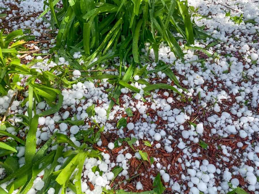 Hail falls in parts of south-central Pennsylvania