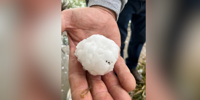 LOOK: Severe storms bring golf-ball sized hail to southeast Indiana, NKY