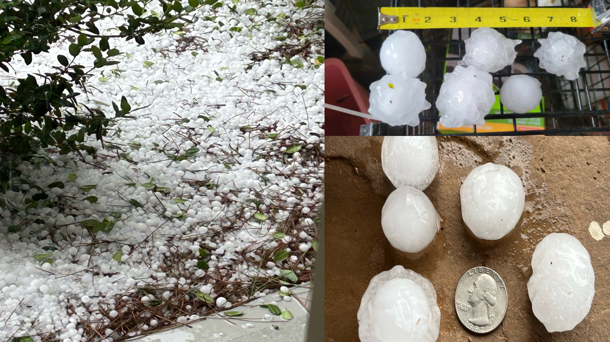 Golf-ball sized hail reported in North Carolina; check out videos