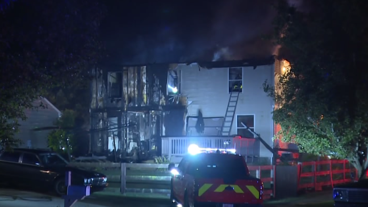 Fire crews rescue three dogs from house fire in Hamilton Township