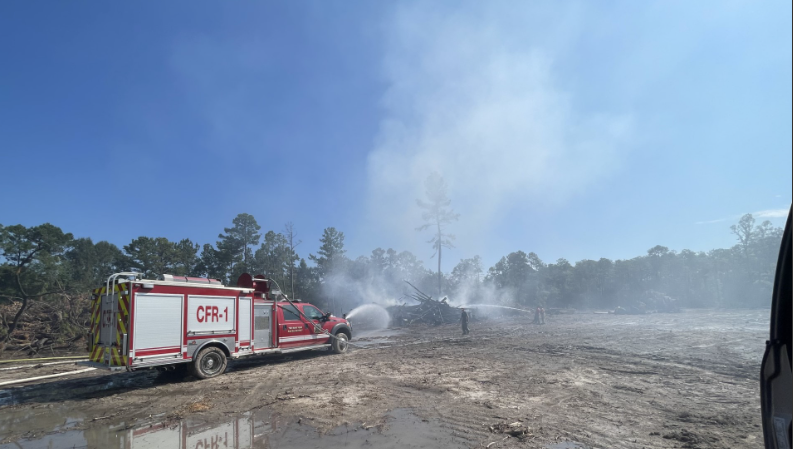 Fire sparks near Hammond Sports Complex