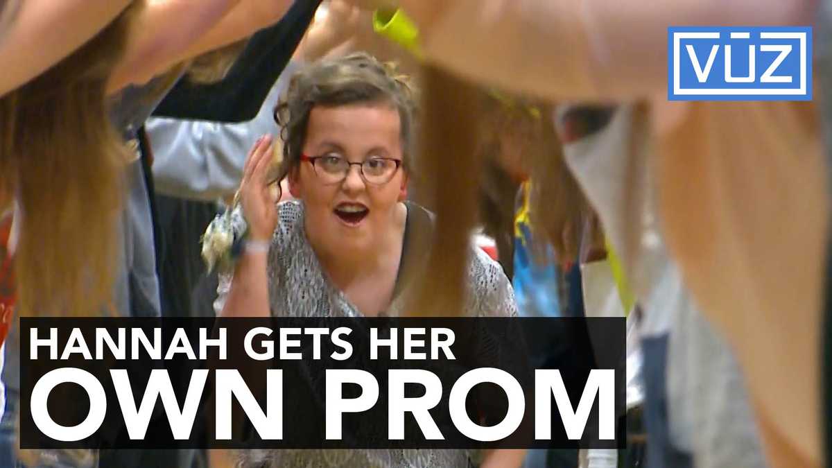 High school holds a surprise prom just for Hannah