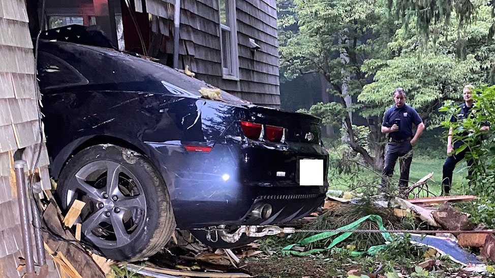 Driver Charged With Oui After Chevy Slams Into Hanover Home