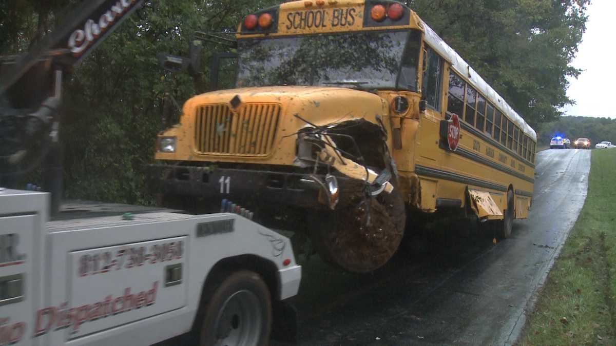 Several students suffer minor injuries after school bus crash in ... Several students suffer minor injuries after school bus crash in ...