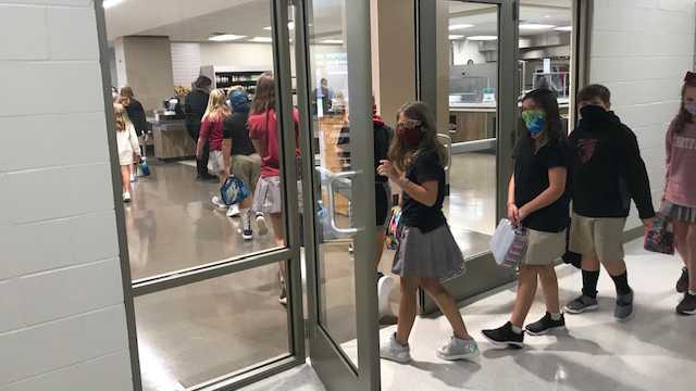 Face masks part of uniform for Hartfield Academy students