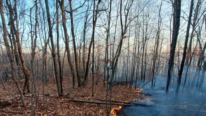 More than a dozen agencies respond to 18-acre wildfire in Oxford County