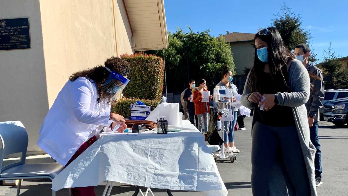 Hartnell nursing students administer COVID-19 vaccine to first responders