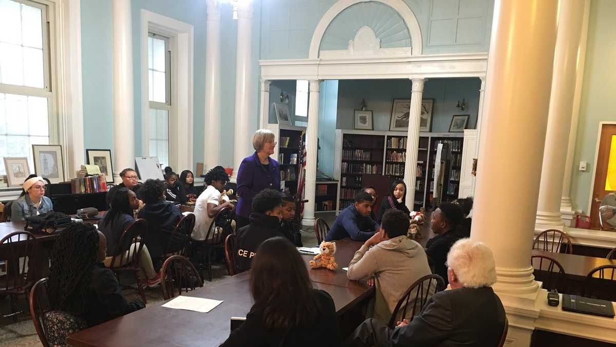 Harvard University president visits Withrow University High School