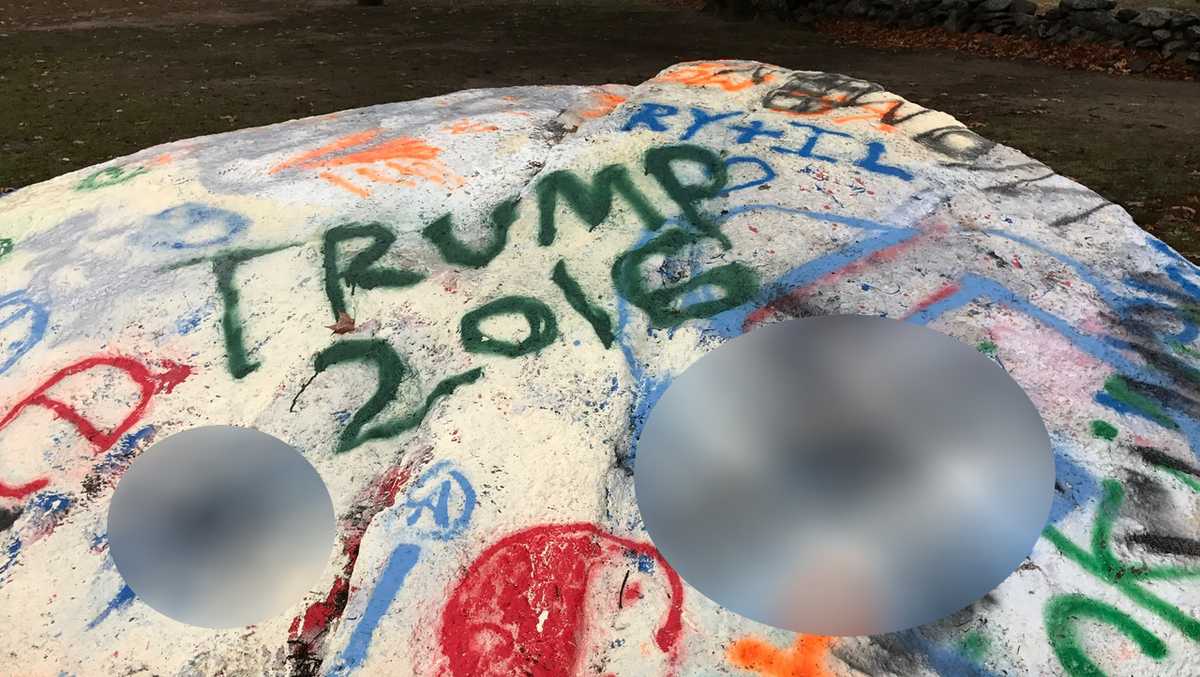 Town unites to erase offensive graffiti